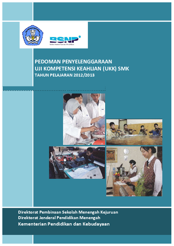 (PDF) PEDOMAN PENYELENGGARAAN UJI KOMPETENSI KEAHLIAN (UKK) SMK PEDOMAN PENYELENGGARAAN UJI ...