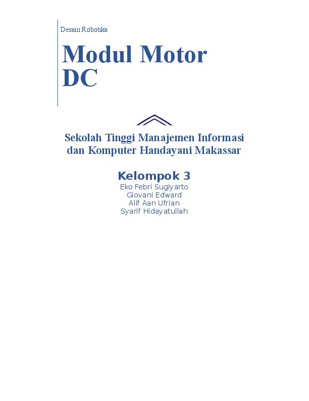 (DOC) Modul Motor DC