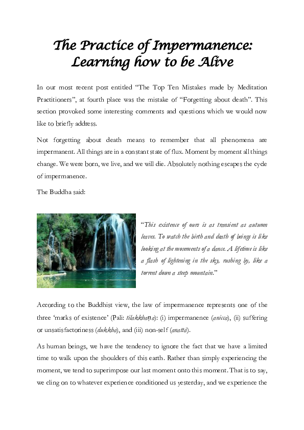 (PDF) Edo Shonin & William Van Gordon (2013). The Practice of ...