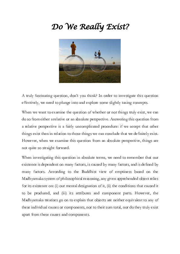 (PDF) Edo Shonin & William Van Gordon (2013). Do We Really Exist? A