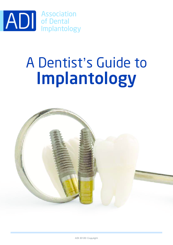 (PDF) A Dentist's Guide to Implantology