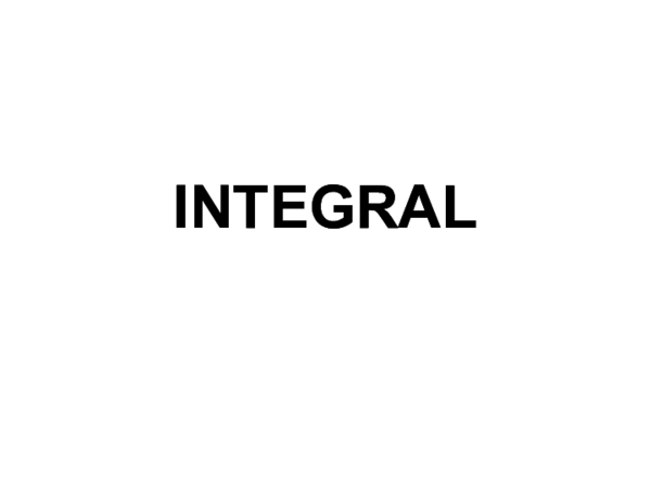 (PPT) materi integral