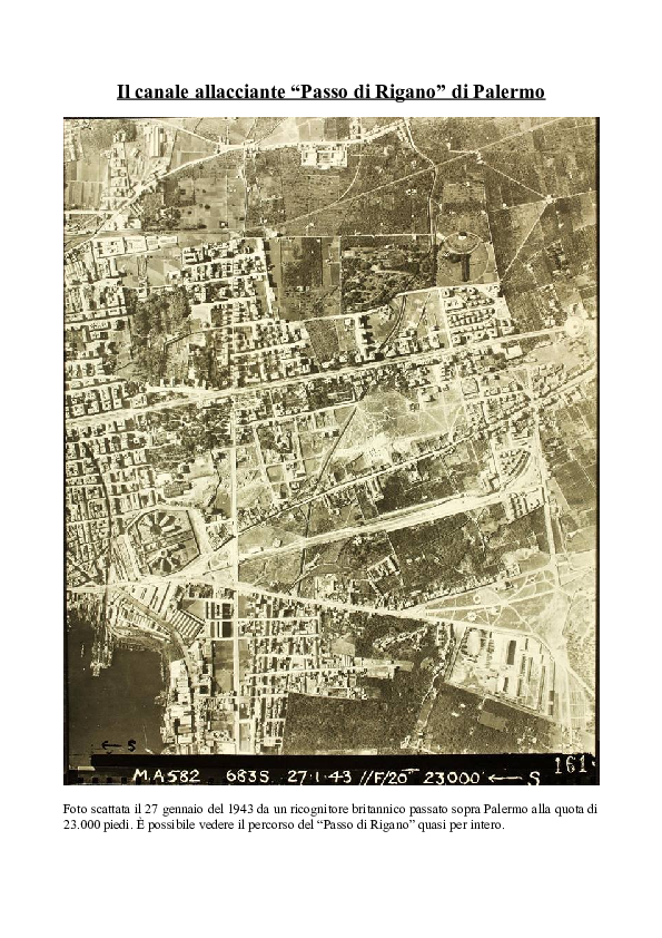 (DOC) Il canale allacciante "Passo di Rigano" di Palermo