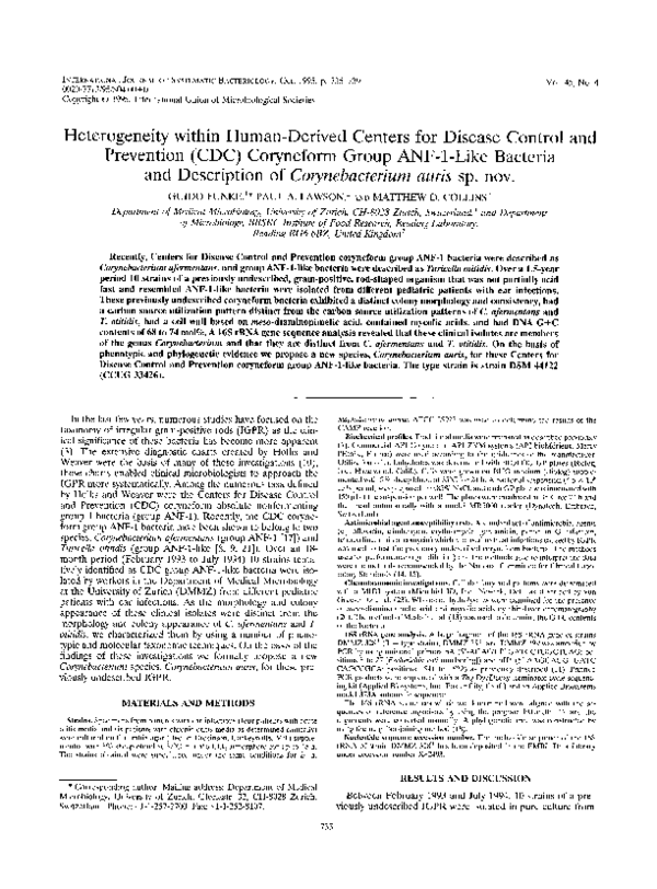(PDF) Heterogeneity within Human-Derived Centers for Disease Control ...