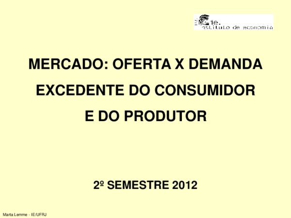 (PDF) MERCADO: OFERTA X DEMANDA EXCEDENTE DO CONSUMIDOR E DO PRODUTOR ...