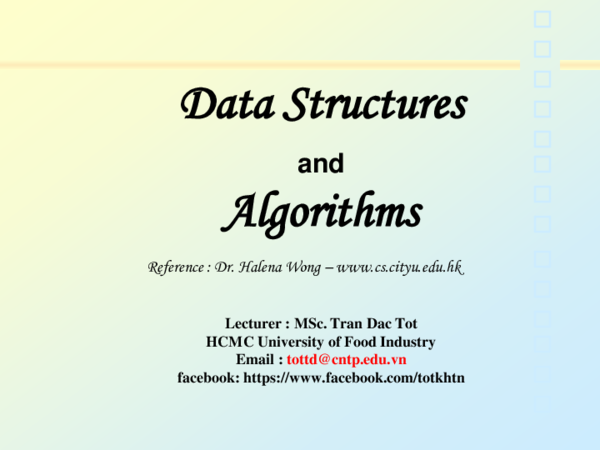 (PDF) Data Structures and Algorithms | Thanh Hiền Lê - Academia.edu