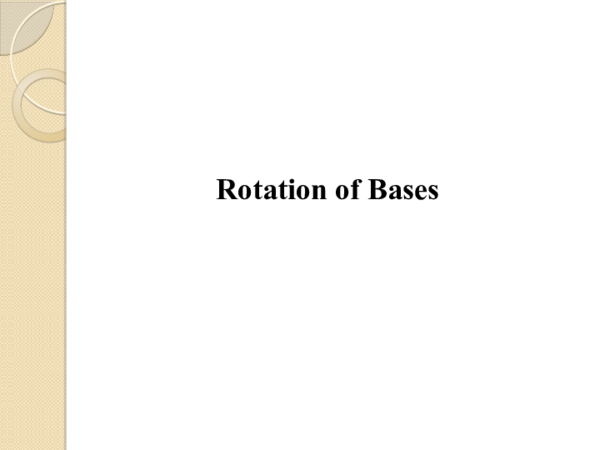 (PPT) Rotation of Bases
