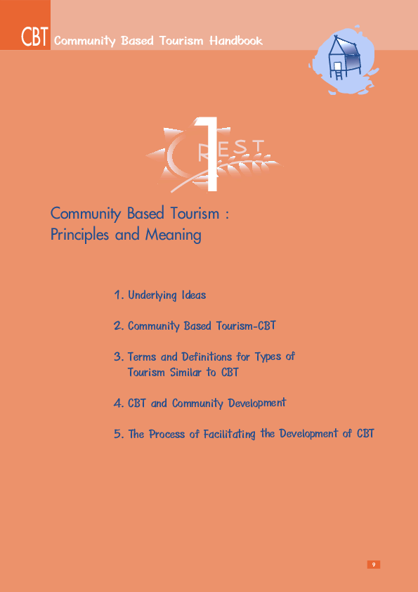 (PDF) Community Based Tourism : Principles and Meaning