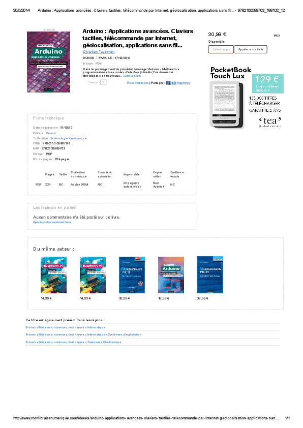 PROGRAMMATION ARDUINO