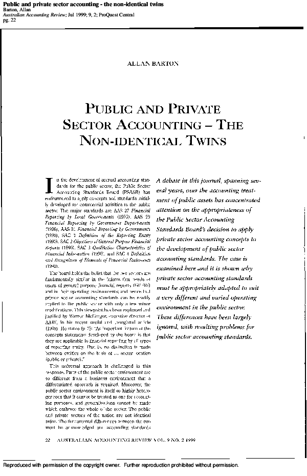 (PDF) Public sector accounting