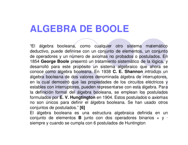 (PDF) ALGEBRA DE BOOLE
