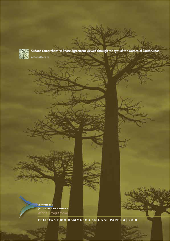 (PDF) Sudan’s Comprehensive Peace Agreement viewed through the eyes of ...