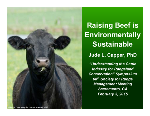 (PDF) Raising Beef is Environmentally Sustainable
