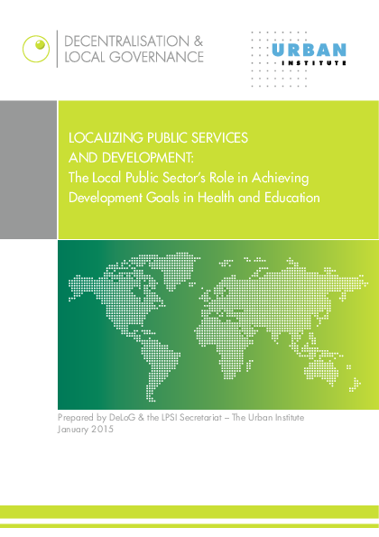 (PDF) Localizing Public Services and Development: The Local Public Sector’s Role in Achieving ...