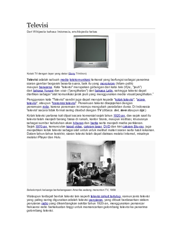 (DOC) Televisi