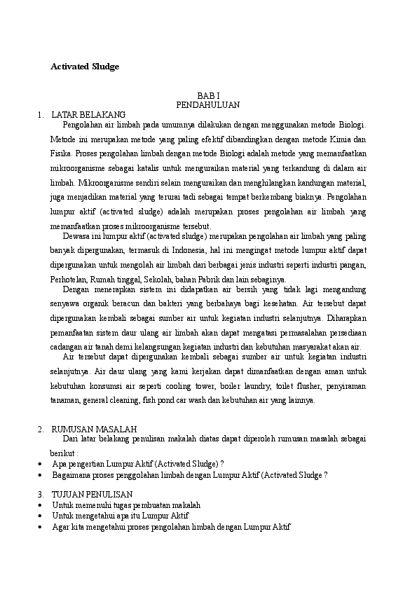 (DOC) Activated Sludge