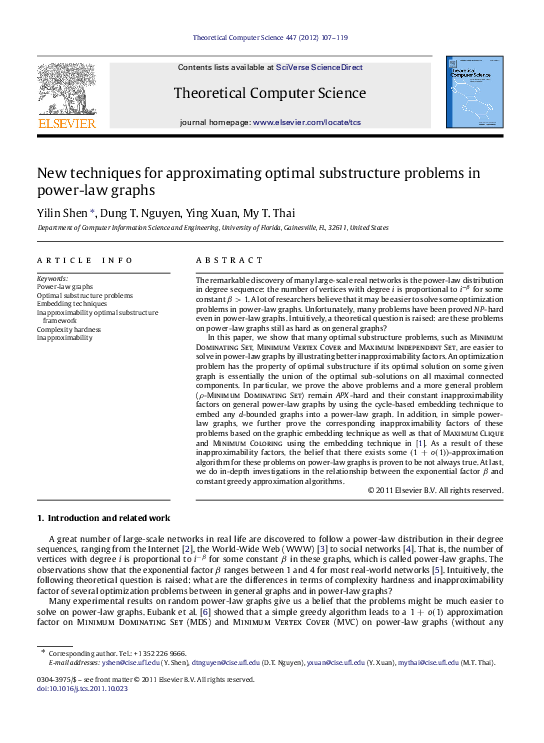 (PDF) New techniques for approximating optimal substructure problems in ...
