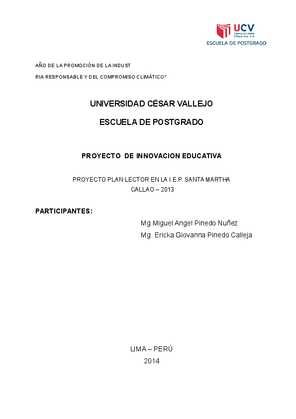 (DOC) PROPUESTA PROYECTO INNOVADOR EDUCATIVO