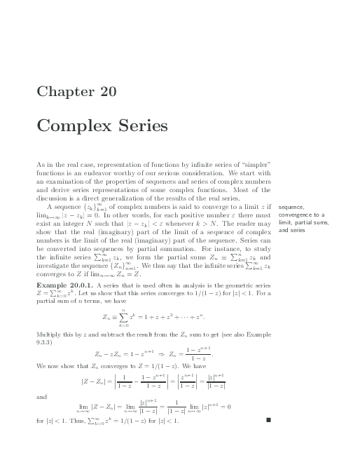 (PDF) Complex Series