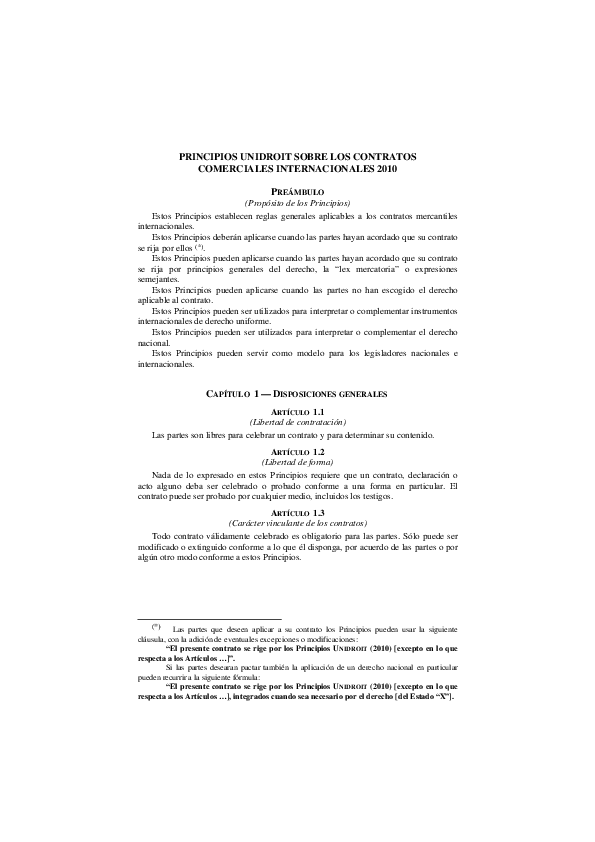 (PDF) PRINCIPIOS UNIDROIT SOBRE LOS CONTRATOS COMERCIALES ...