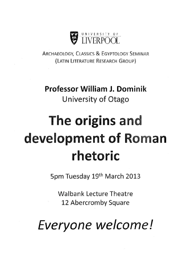 (PDF) William J. Dominik, ‘The Origins and Development of Roman ...