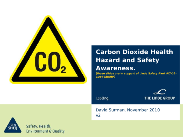 (PPT) CO2 Health Hazard and Safety Awareness