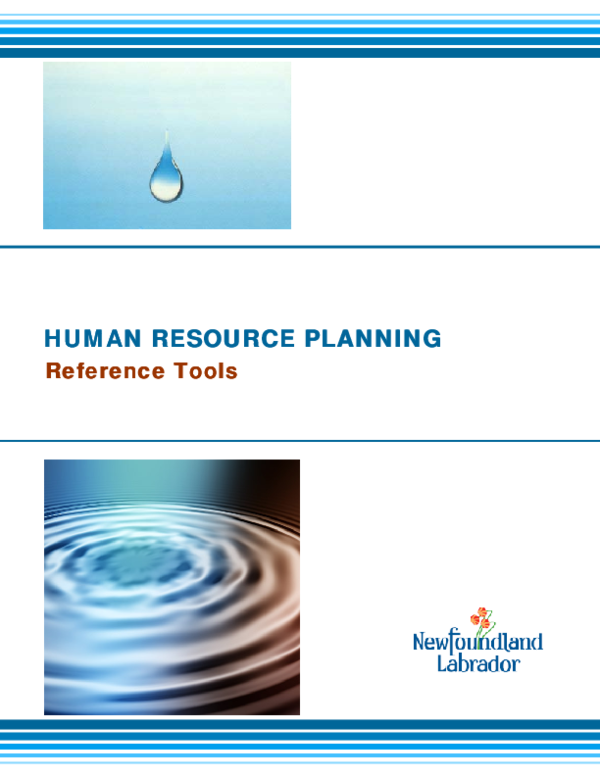 (PDF) HUMAN RESOURCE PLANNING Reference Tools HUMAN RESOURCE PLANNING ...