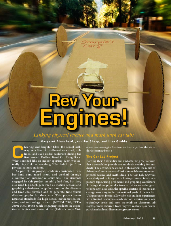 (PDF) Rev Your Engines! Linking physical science and math with car labs