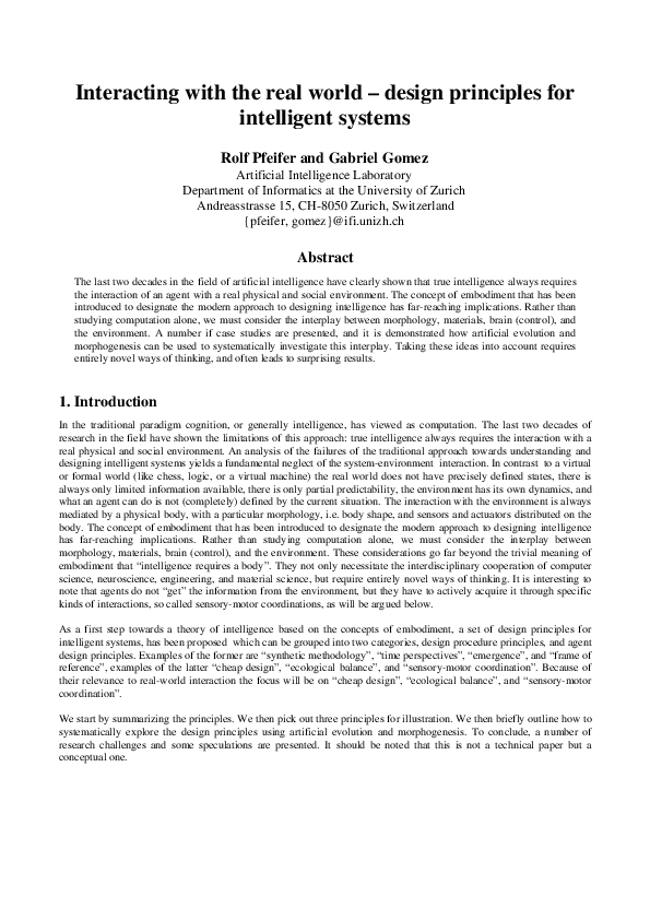 (PDF) Interacting with the real world: design principles for ...