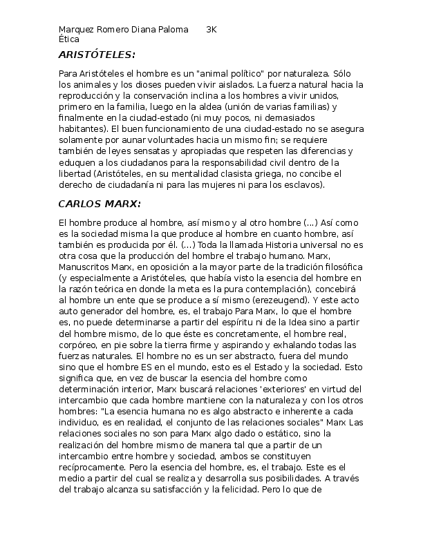 (DOC) Definición de Hombre según diversos filosofos.