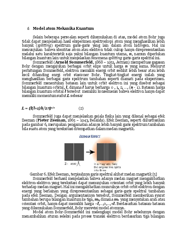 (DOC) Model atom Mekanika Kuantum