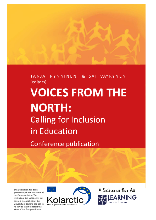 (PDF) VOICES FROM THE NORTH: Calling for Inclusion in Education.