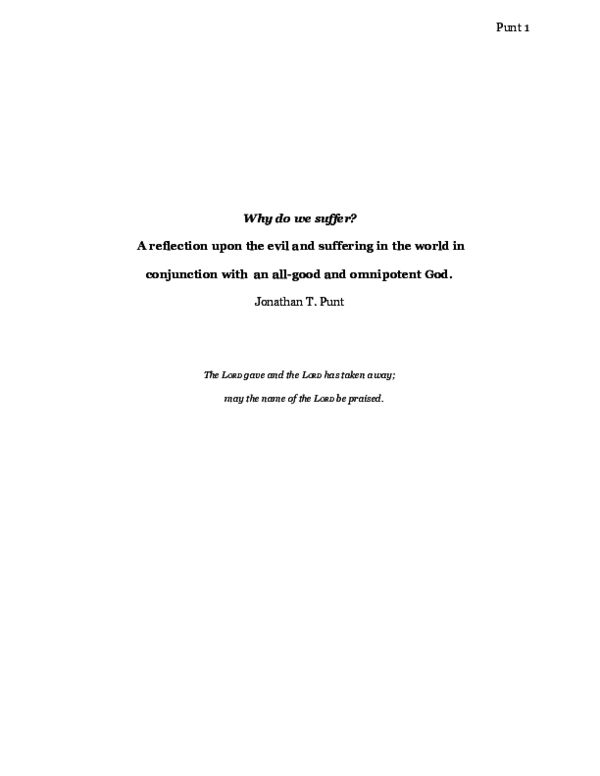 (PDF) Why do we suffer?