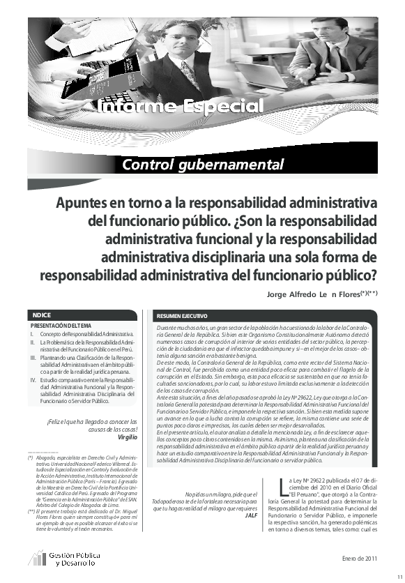 (PDF) Informe Especial Control gubernamental