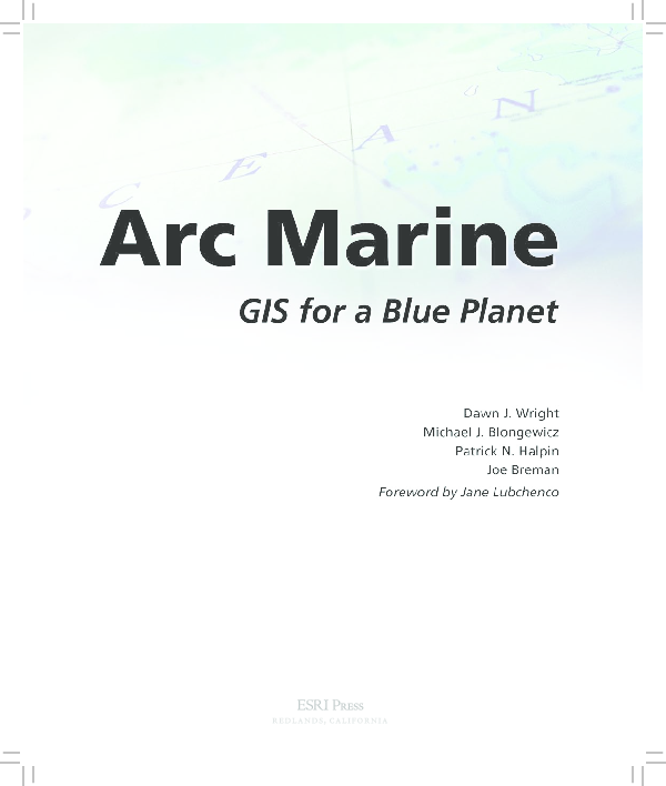 (PDF) Case Study of the ArcGIS Marine Data Model: Examining Habitat ...