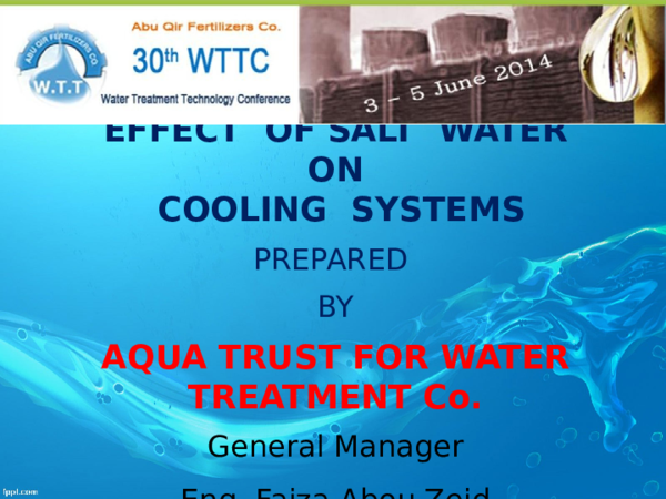 (PPT) Effect of salt water on cooling systems