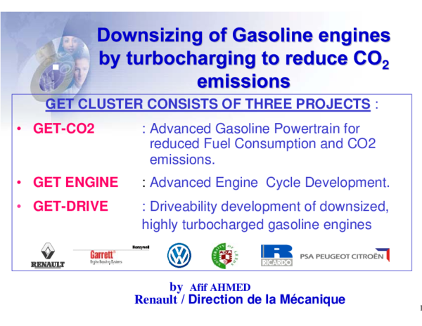 (PDF) Downsizing of Gasoline engines by turbocharging to reduce CO2 ...
