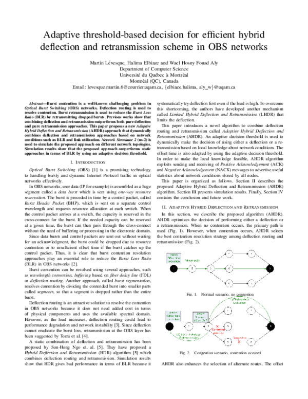 (PDF) Adaptive threshold-based decision for efficient hybrid deflection and retransmission ...
