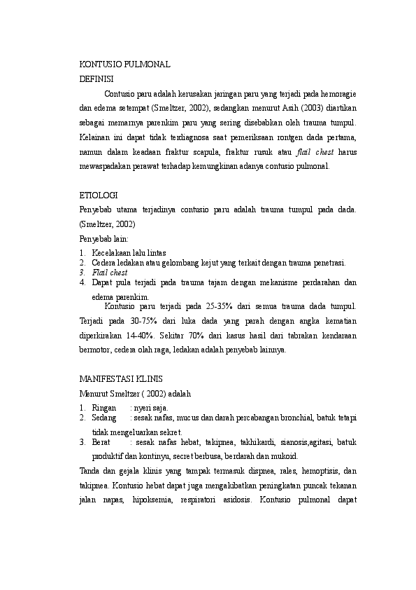 (DOC) KONTUSIO PULMONAL