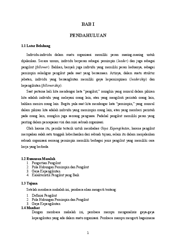 (DOC) Gaya kepengikutan