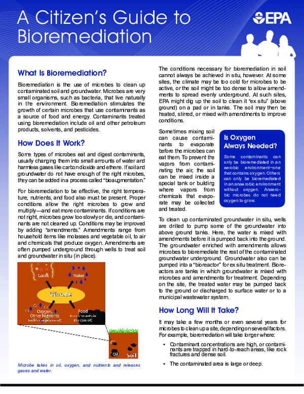 (PDF) A Citizen's Guide to Bioremediation What Is Bioremediation? How ...