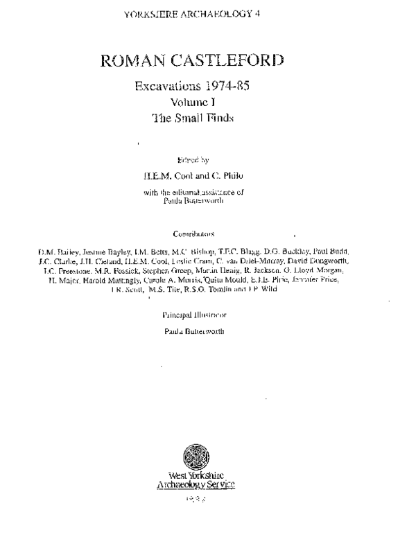 (PDF) Petrography of Roman moulds for casting spoons from Castleford ...
