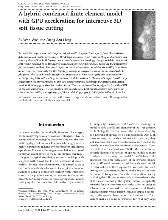 (PDF) COMPUTER ANIMATION AND VIRTUAL WORLDS