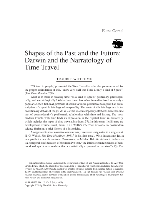 (PDF) Shapes of the Past and the Future: Darwin and the Narratology of ...