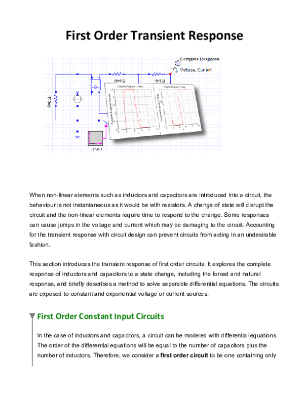 transient response of rlc circuit