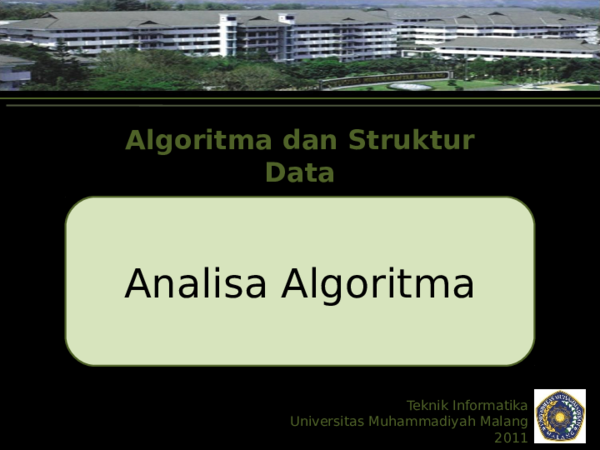(PPT) T18 Analisa Algoritma