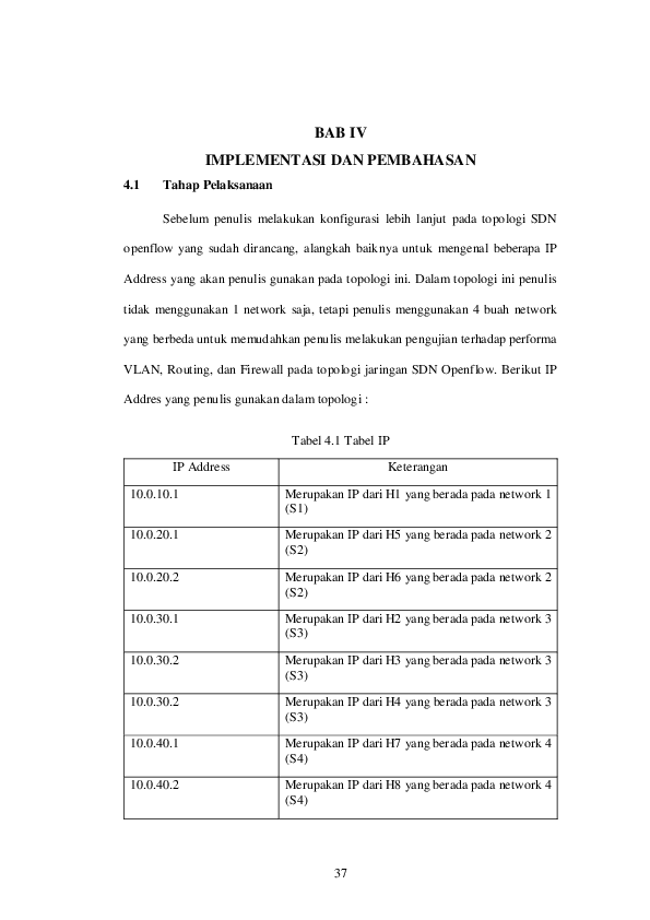 Pdf Uji Firewall Dan Routing Pada Sdn Openflow Bab 4