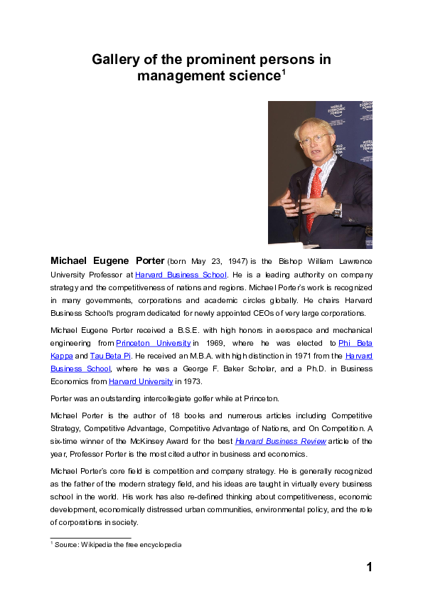 (DOC) Gallery of the prominent persons in management science 1