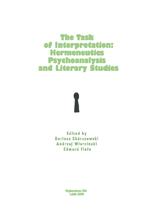 (PDF) The Task of Interpretation: Hermeneutics, Psychoanalysis, and ...