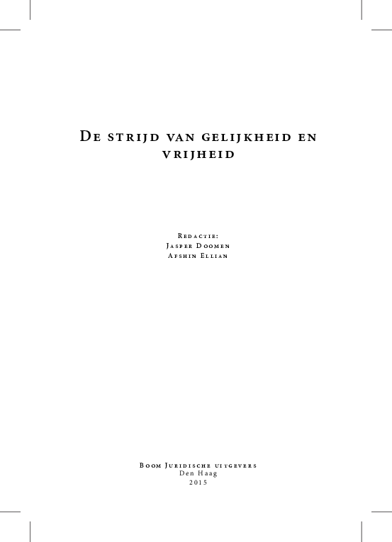 (PDF) J. Doomen and A. Ellian (eds.), De strijd van gelijkheid en ...